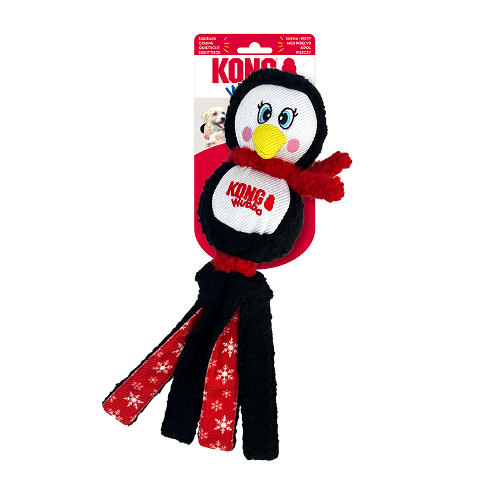 Pelúcia Wubba Natal Tecido Balístico Kong Holiday com Apito para Cães ...