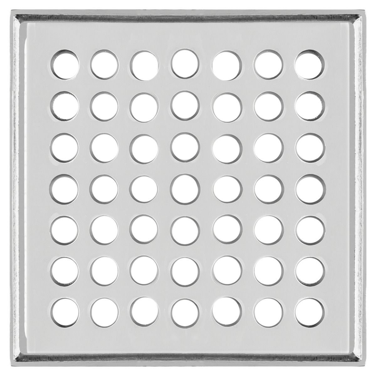 Grelha Quadrada sem Fecho com Caixilho 10cm 1918cr Cromado Fani ...