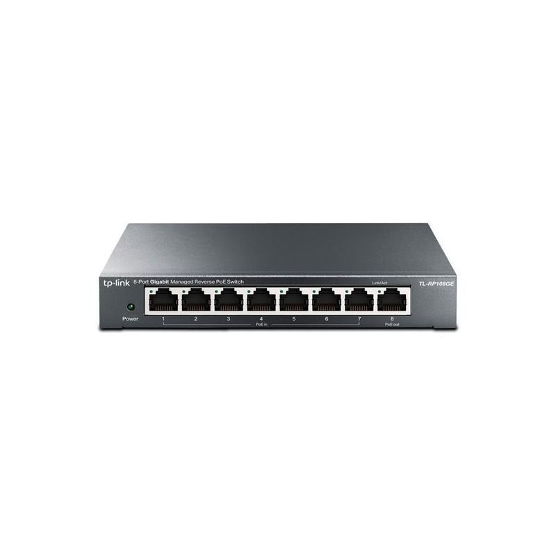 Switch Hub Gigabit Poe de 8 Portas Tp-link Tl-rp108ge Reverse ...