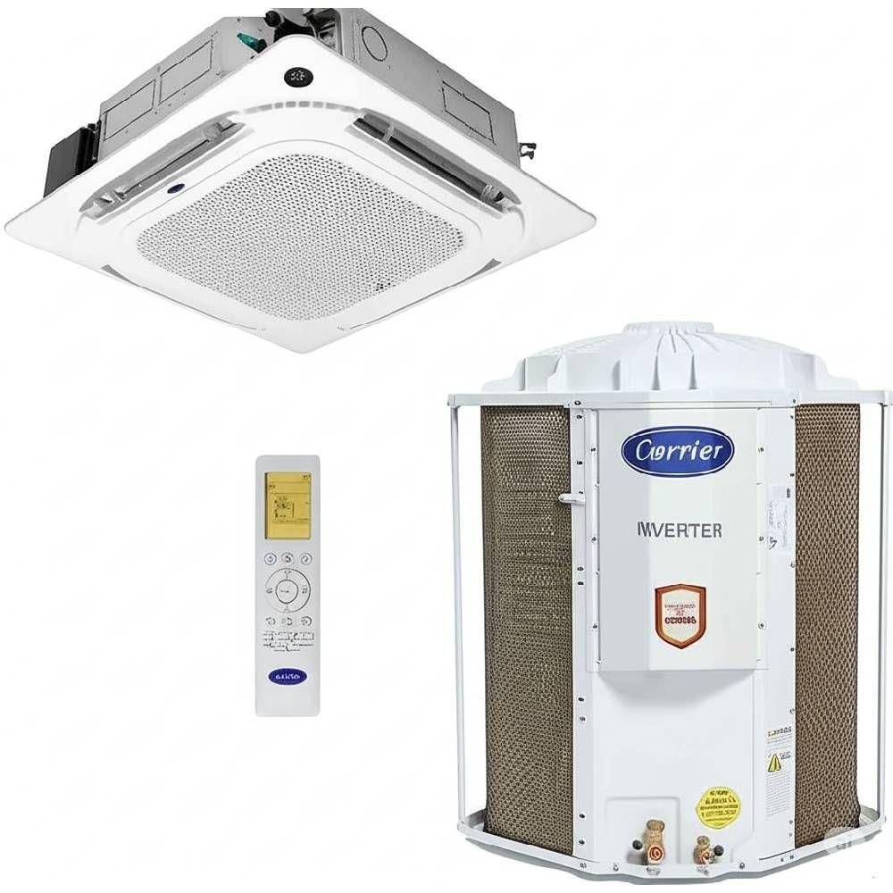 Ar Condicionado Split Inverter Cassete Carrier 4 Vias 36000 Btu Frio ...