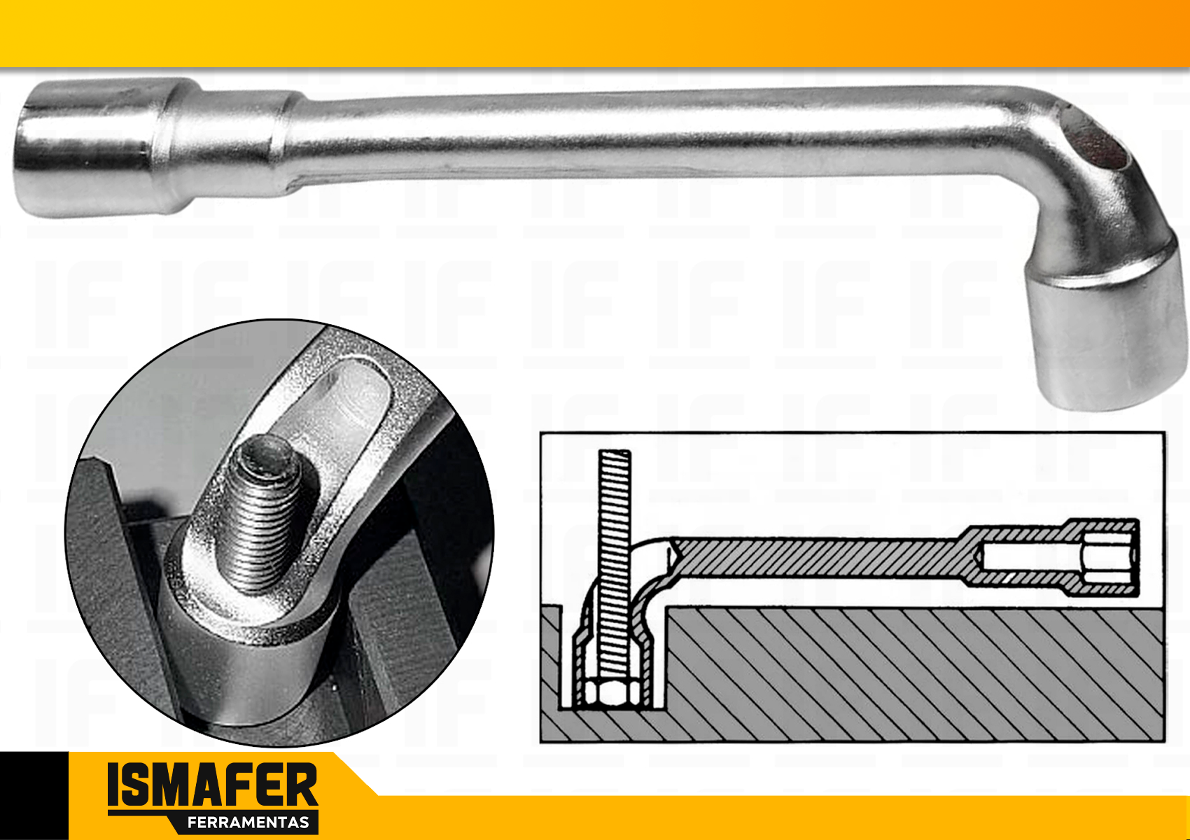 Chave Biela Tipo L, Vazada De 14mm Em Aço Carbono | MadeiraMadeira