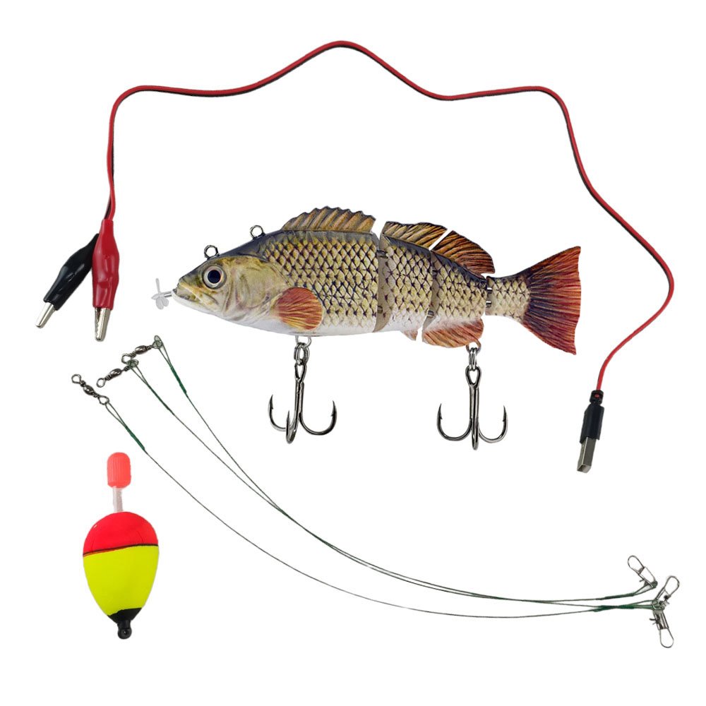 Isca Pesca Robotica Pescaria Inteligente Peixe Articulado Artificial ...