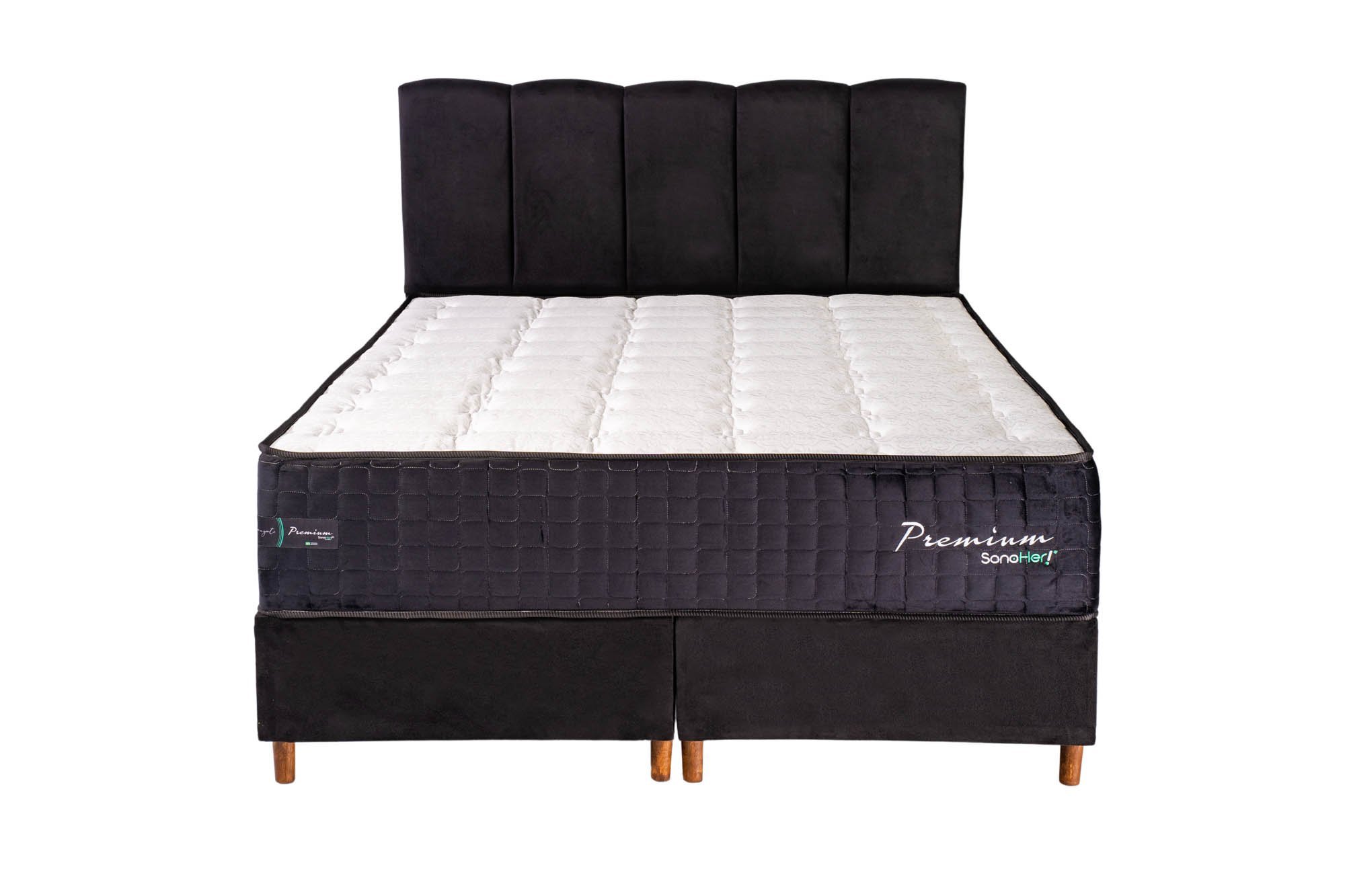 Base Box Queen 0,78 (1,58) - Preto | MadeiraMadeira