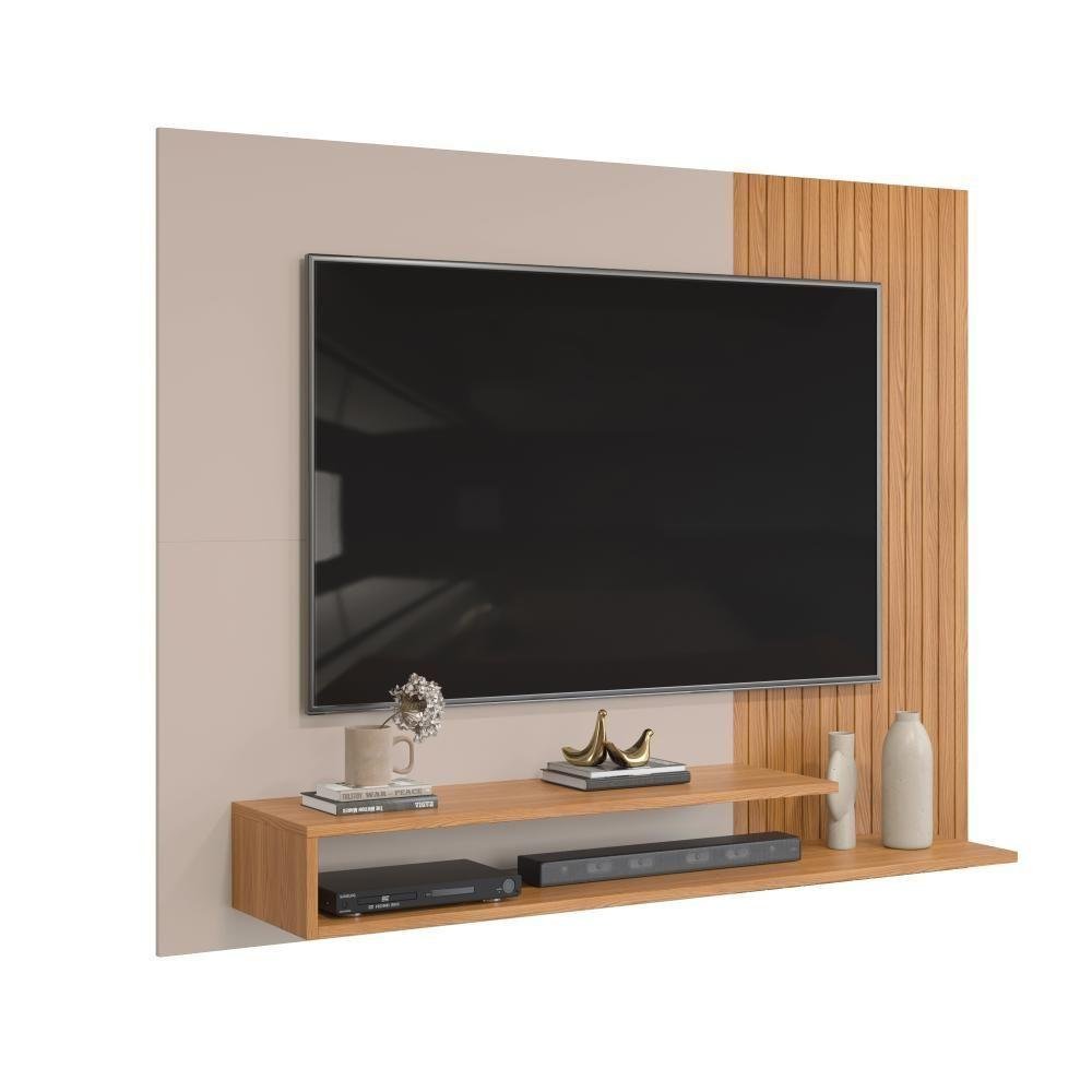 Painel Para Tv Nando De Até 50 Polegadas Carvalho Nobre/griz ...