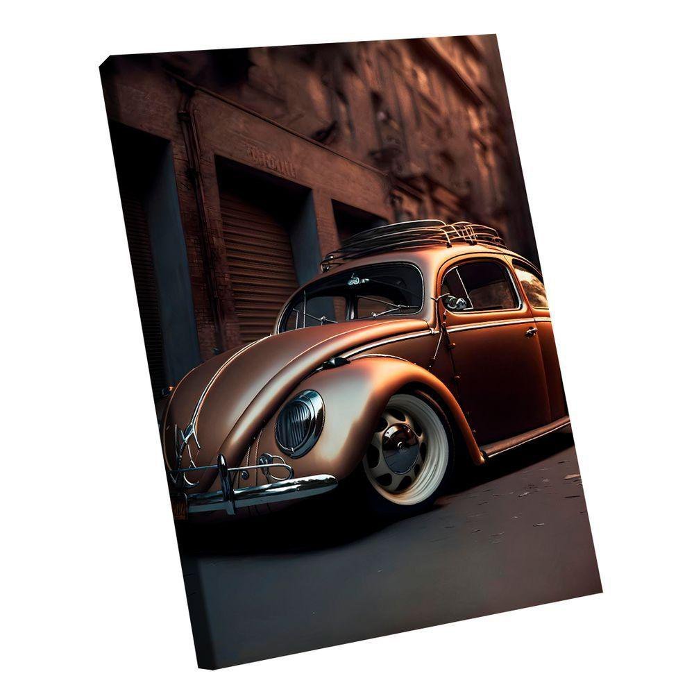 Quadro Fusca Gold -- Br Artes | MadeiraMadeira