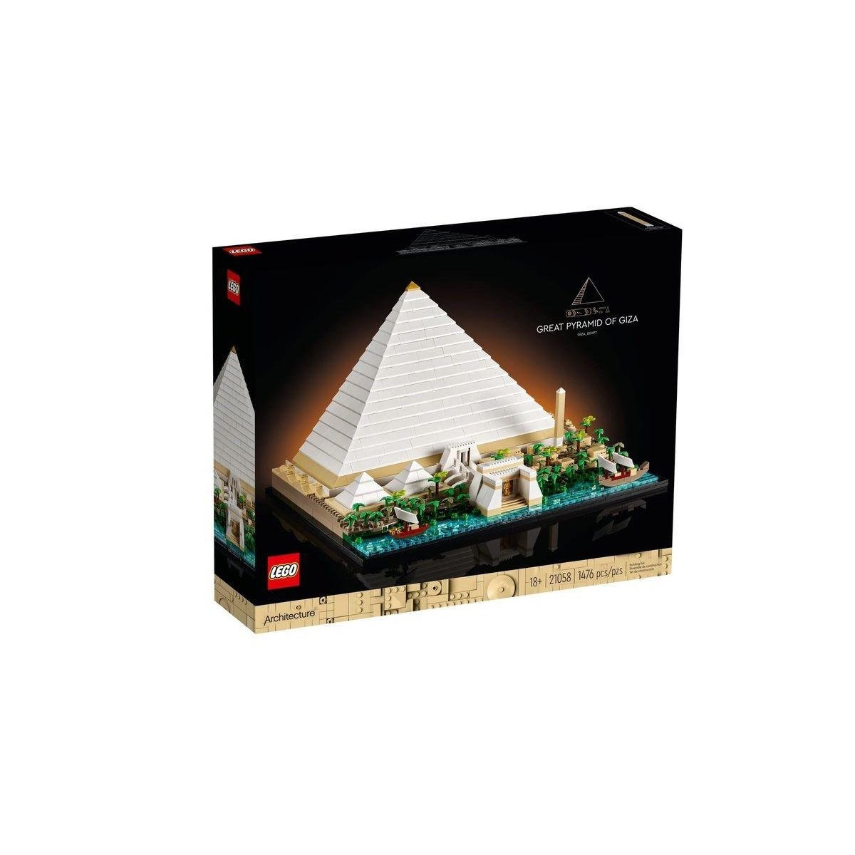Lego Architecture 1476 Peças Grande Pirâmide de Gizé 21058 | MadeiraMadeira