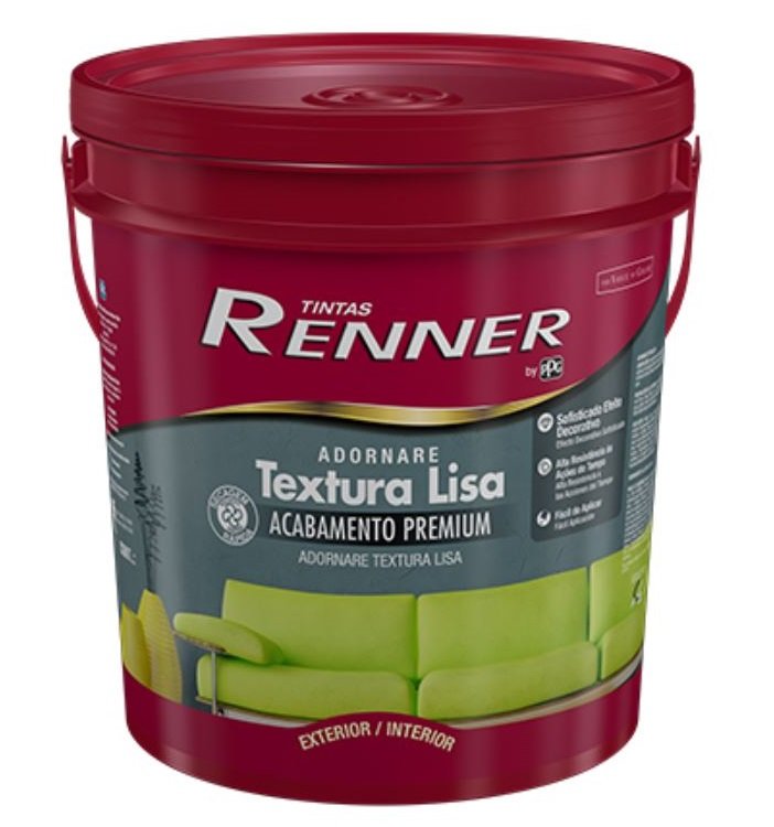 Textura Adornare 18L Lisa Branco / Base Pastel Renner | MadeiraMadeira