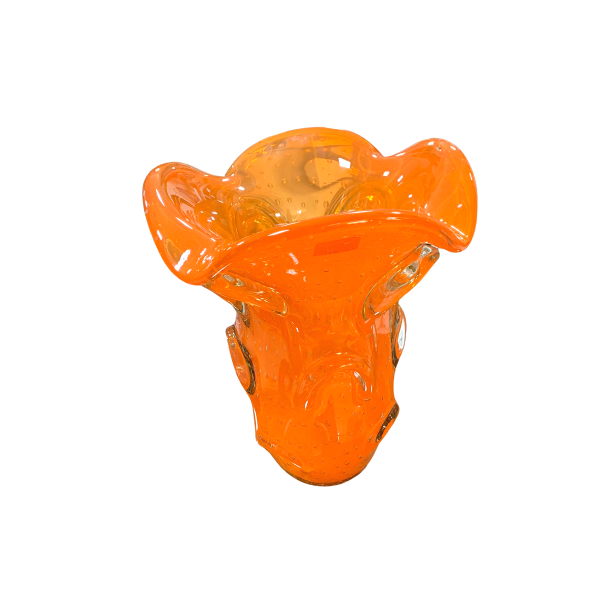 Vaso Murano Gigante Laranja | MadeiraMadeira