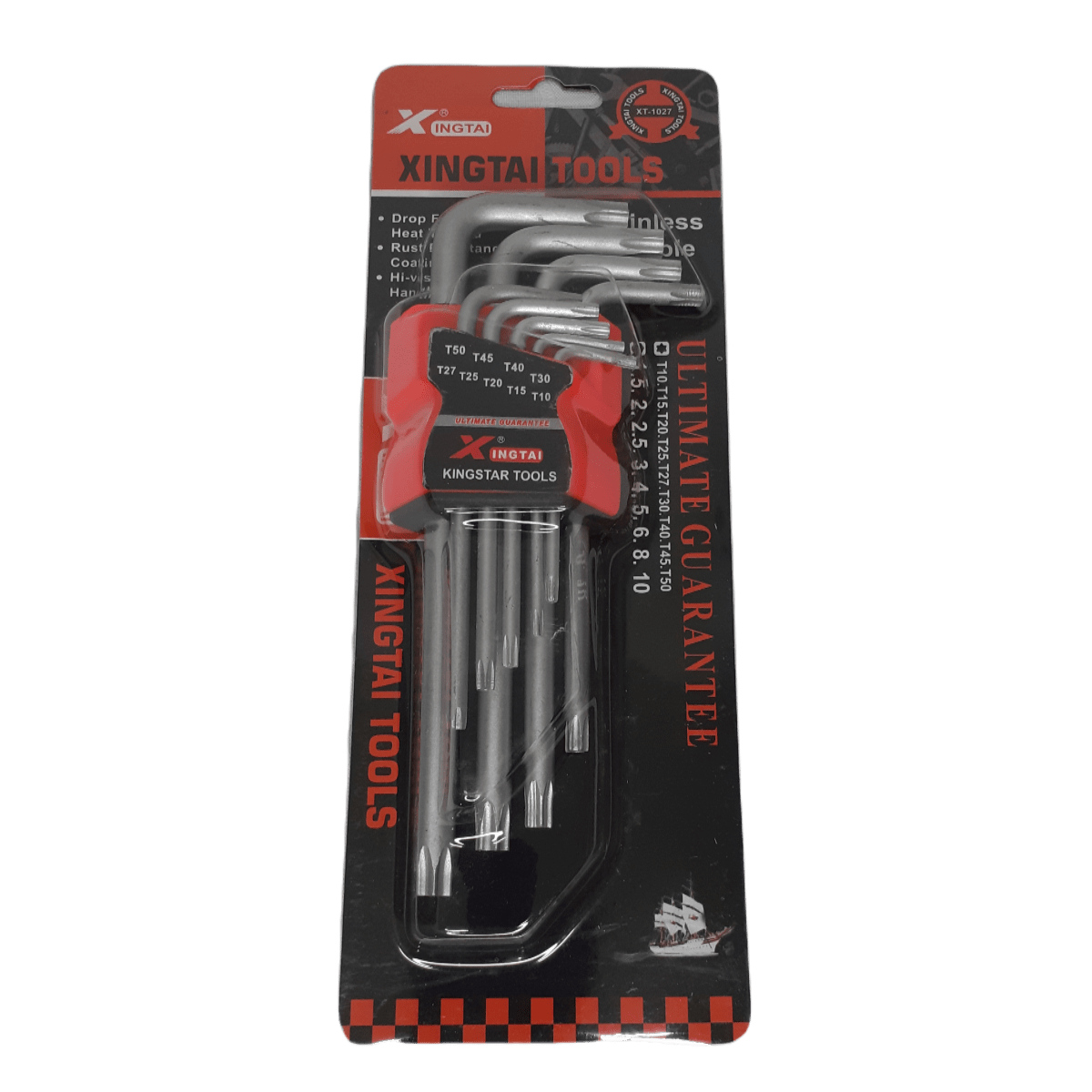 Jogo de Chaves Torx Kit com 9 Peças Longa com Suporte | MadeiraMadeira