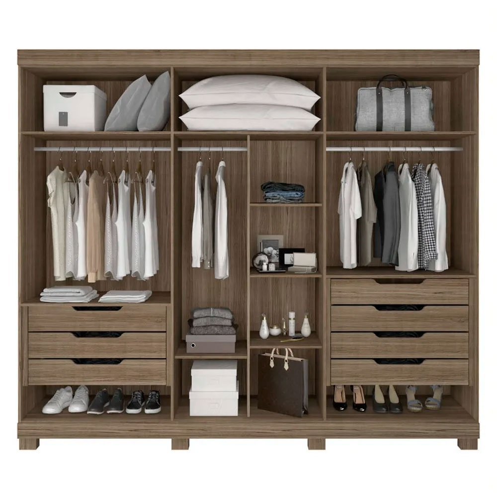 Guarda Roupa Guarapari Plus com 6 Portas e 7 Gavetas Móveis Rimo ...