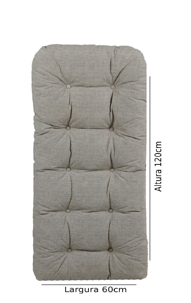 Almofada Impermeável P/ Poltrona Fibra Sintética tam.120x60 | MadeiraMadeira