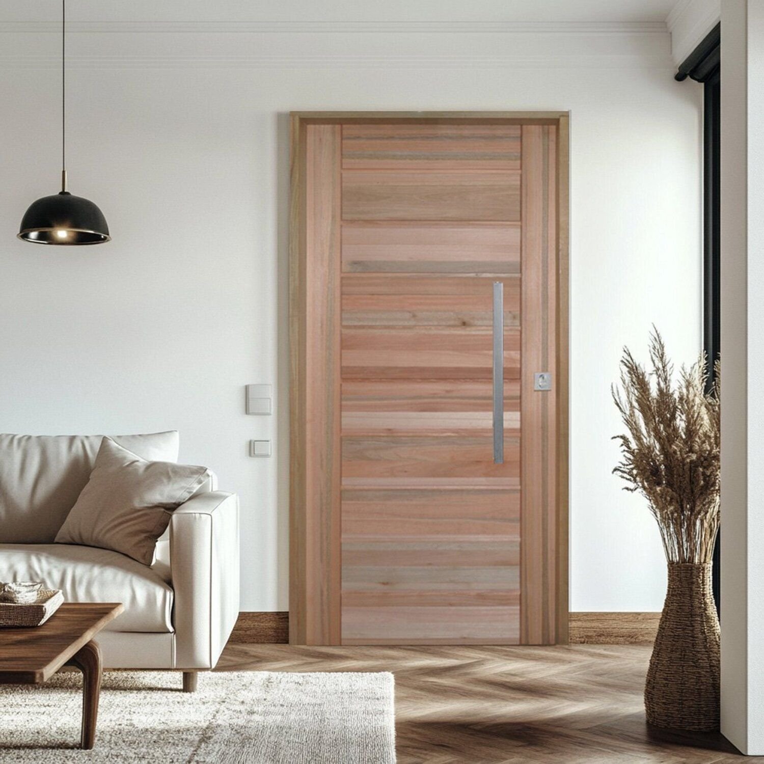 Porta Pivotante Batente Misto 14 Puxador Barra Chata 110 X 210 Esquerdo ...