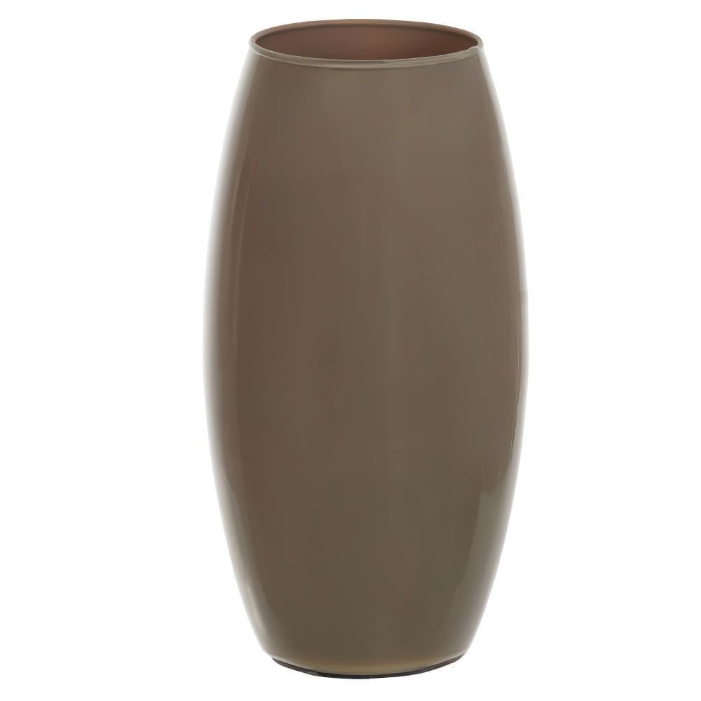 Vaso de Vidro Romeu 30x9cm Cappuccino Flor Arte | MadeiraMadeira