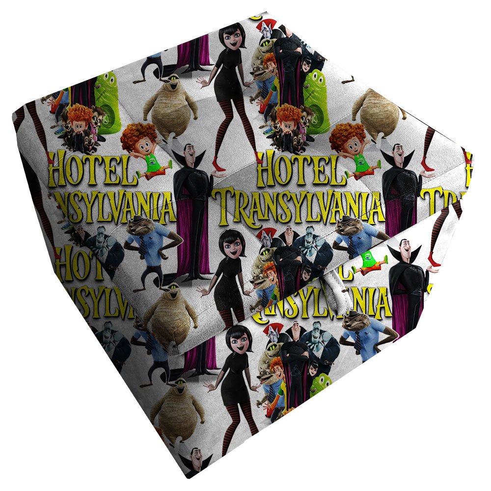 PUFF DADO BAU ANGEL GUARDA VOLUMES 45X45X45 CM - HOTEL TRANSILVANIA ...