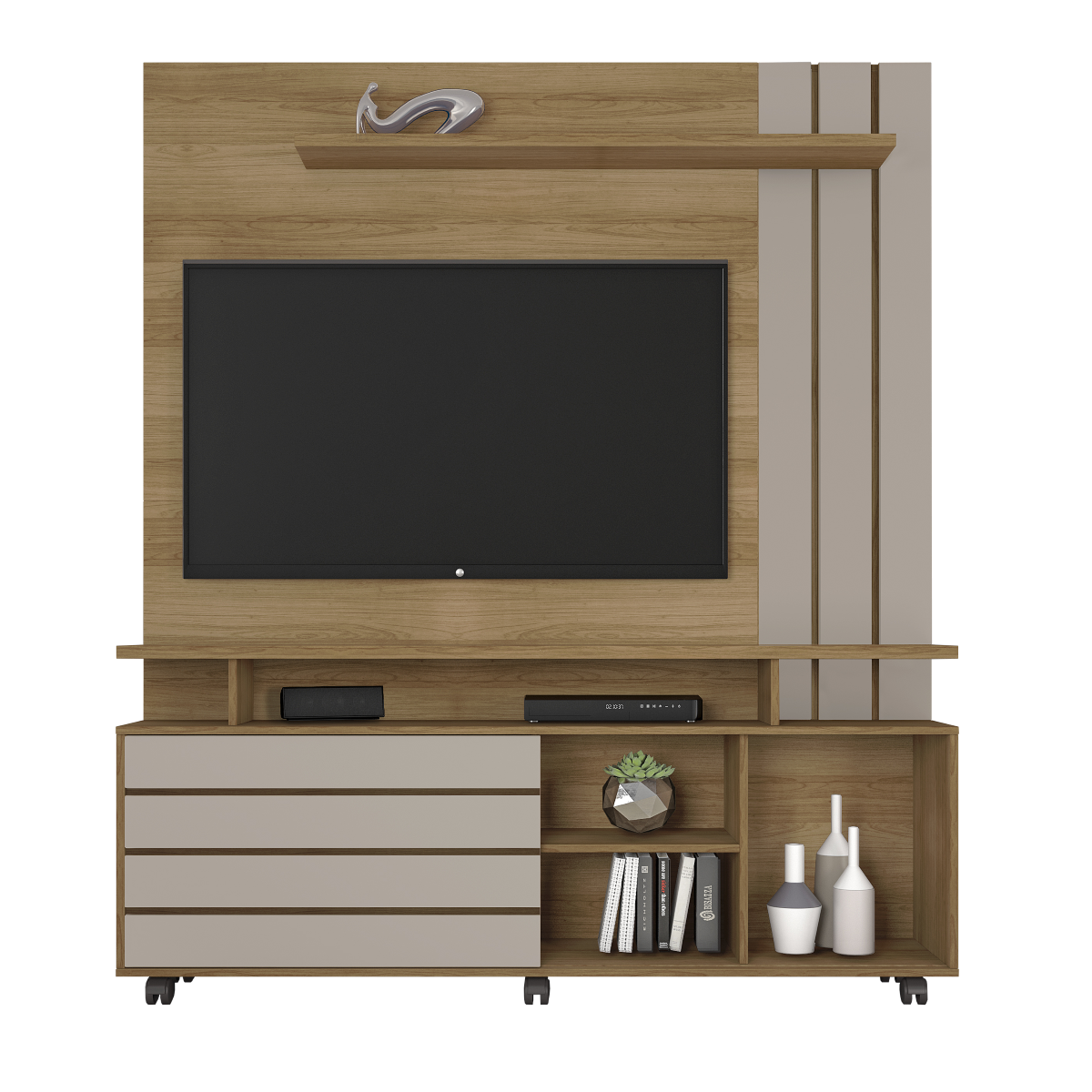 Home Serrano TV até 65 Polegadas JCM Movelaria Porta Flex Noronha/Off ...