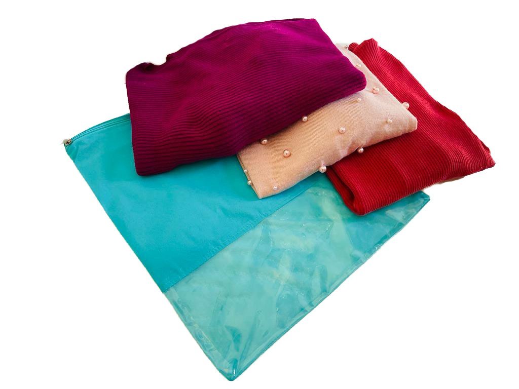 Sacos Tnt Para Guardar Roupas Com Visor E Zíper Kit 20 Unid.:Tiffany ...