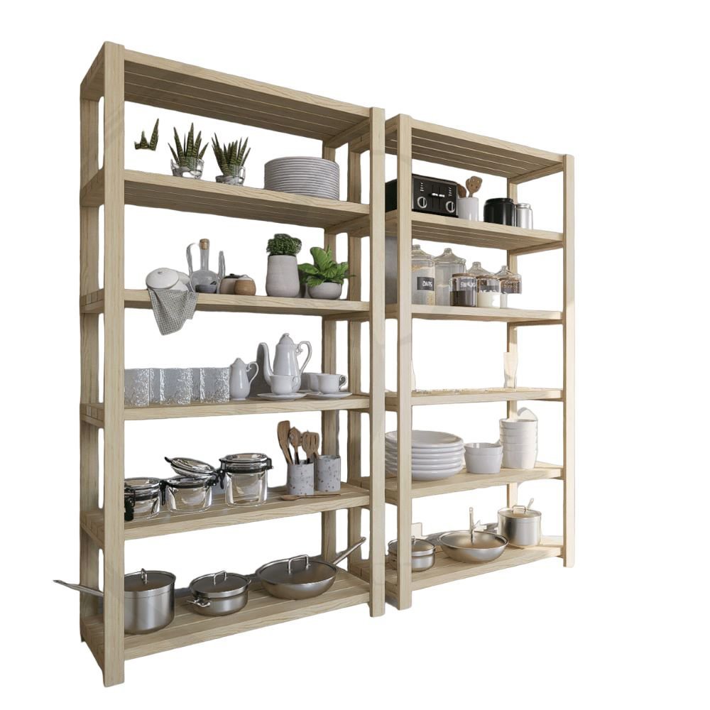 Conjunto de Armário + Estante Otimizador de Espaço Moderno MUEBLES ...