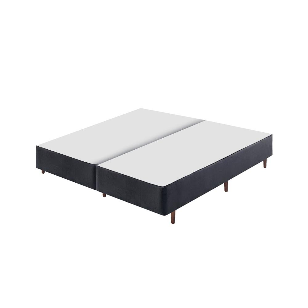 Base Cama Box Ecoflex King J68 193x203x25 Azul Marinho | MadeiraMadeira