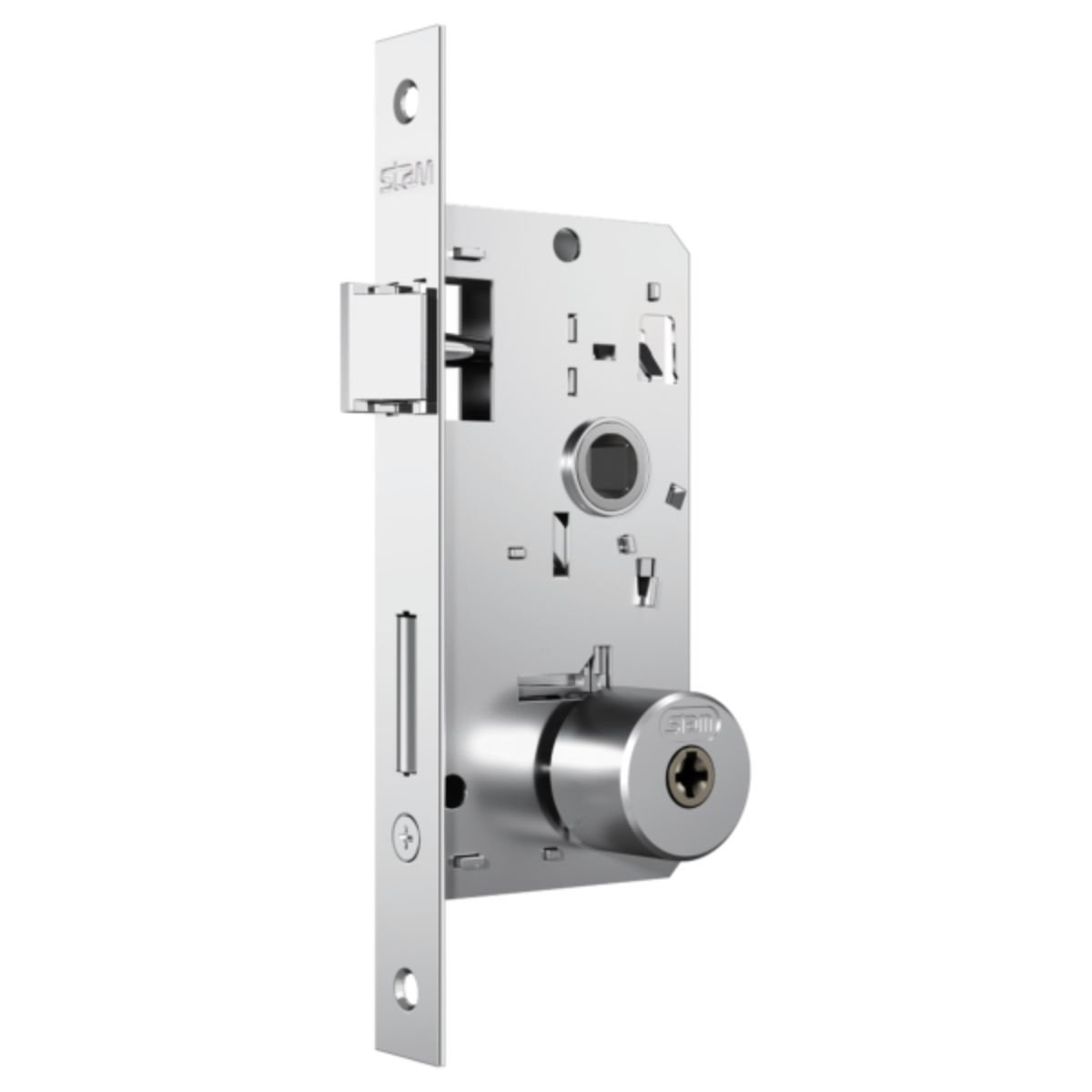 Fechadura Porta Casa Tetra 1803 Espelho Inox Stam Broca 40mm Fech. 1803 ...