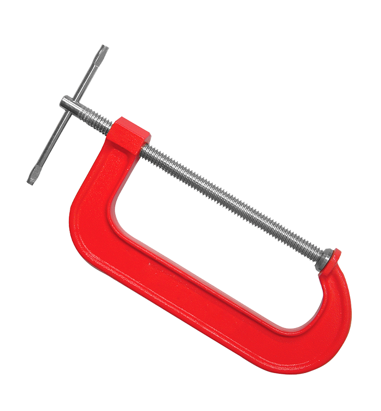 Grampo C Nº 8 com Abertura Útil 200mm e Alcance 80mm Durín | MadeiraMadeira