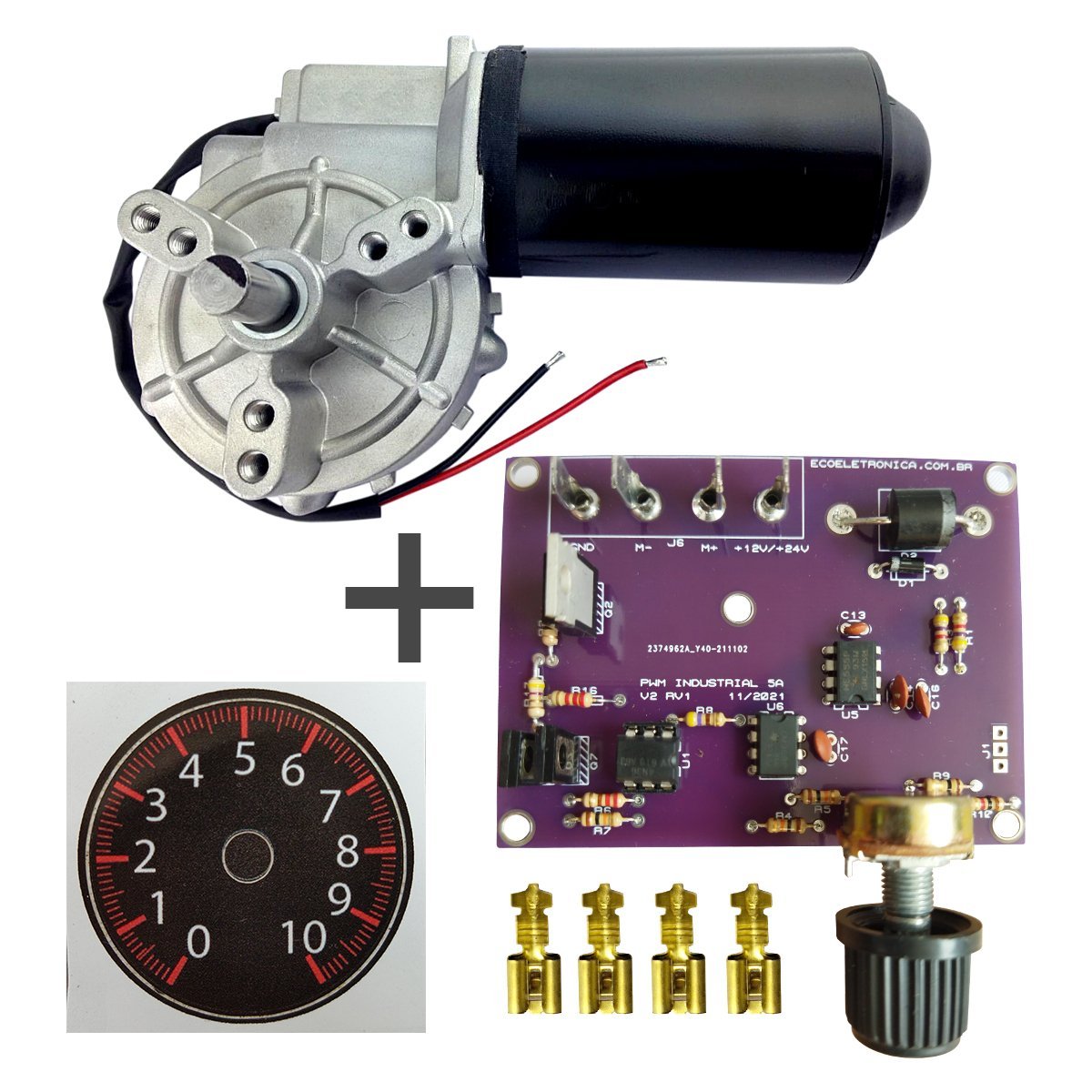 PWM e motor alto torque 40 RPM churrasqueira arduino top | MadeiraMadeira