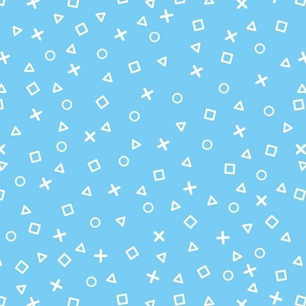 Papel De Parede Quarto Gamer Playstation Fundo Azul 10,0m | MadeiraMadeira