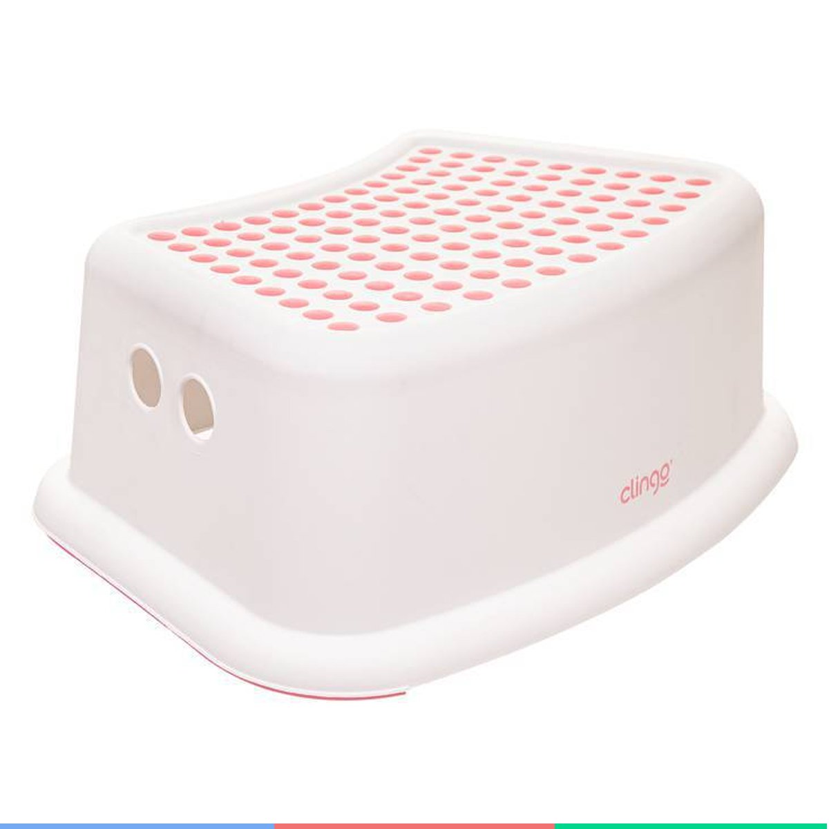 Banquinho Infantil de Banheiro Bebê 1 Degrau Até 85 Kg Step Dots Clingo ...
