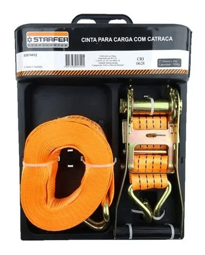 Cinta para Prender Carga com Catraca 2 Pol x 10 Metros STARFER ...