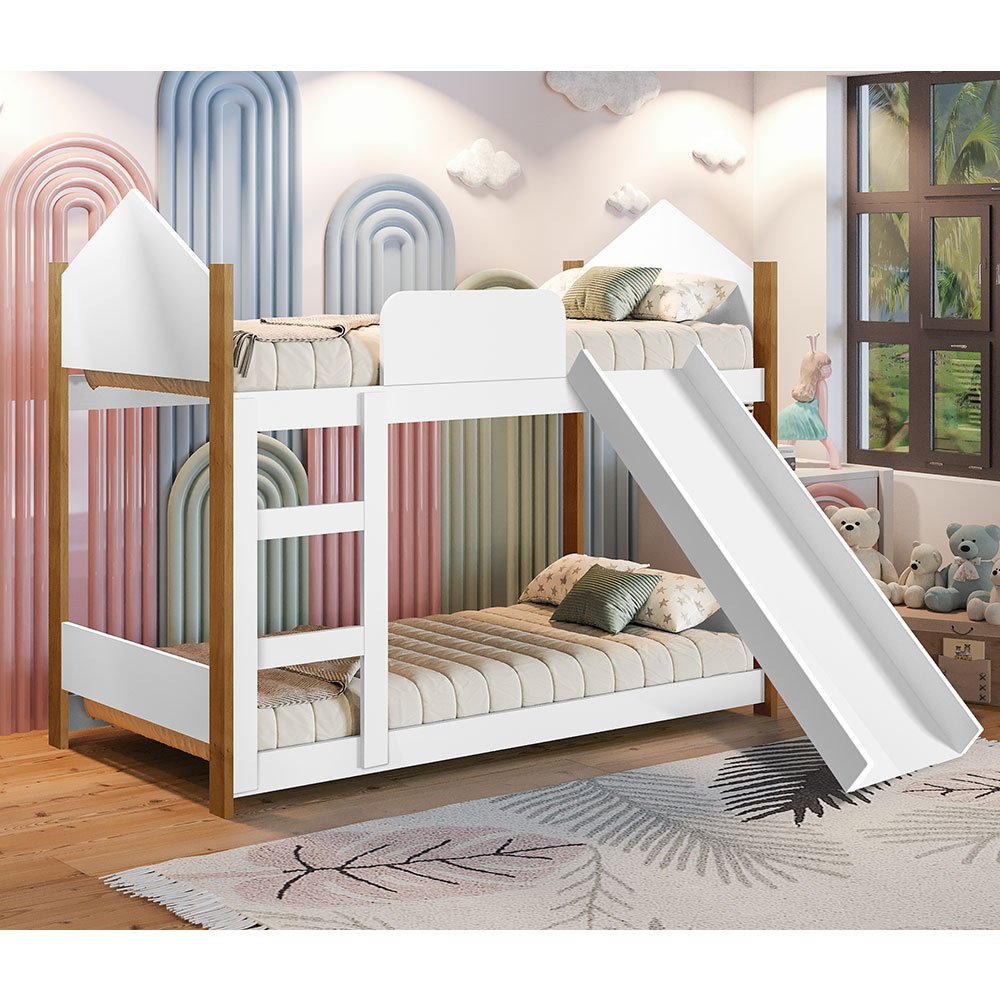 Beliche Infantil Montessoriana Magia - Branca/Amêndoa | MadeiraMadeira