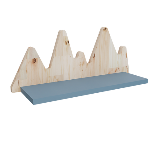 Prateleira Montanha Kids Pinus/azul | MadeiraMadeira