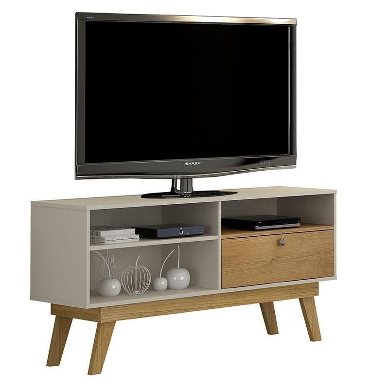 Rack Bancada Houston Off White Cinamomo – Valdemóveis | MadeiraMadeira