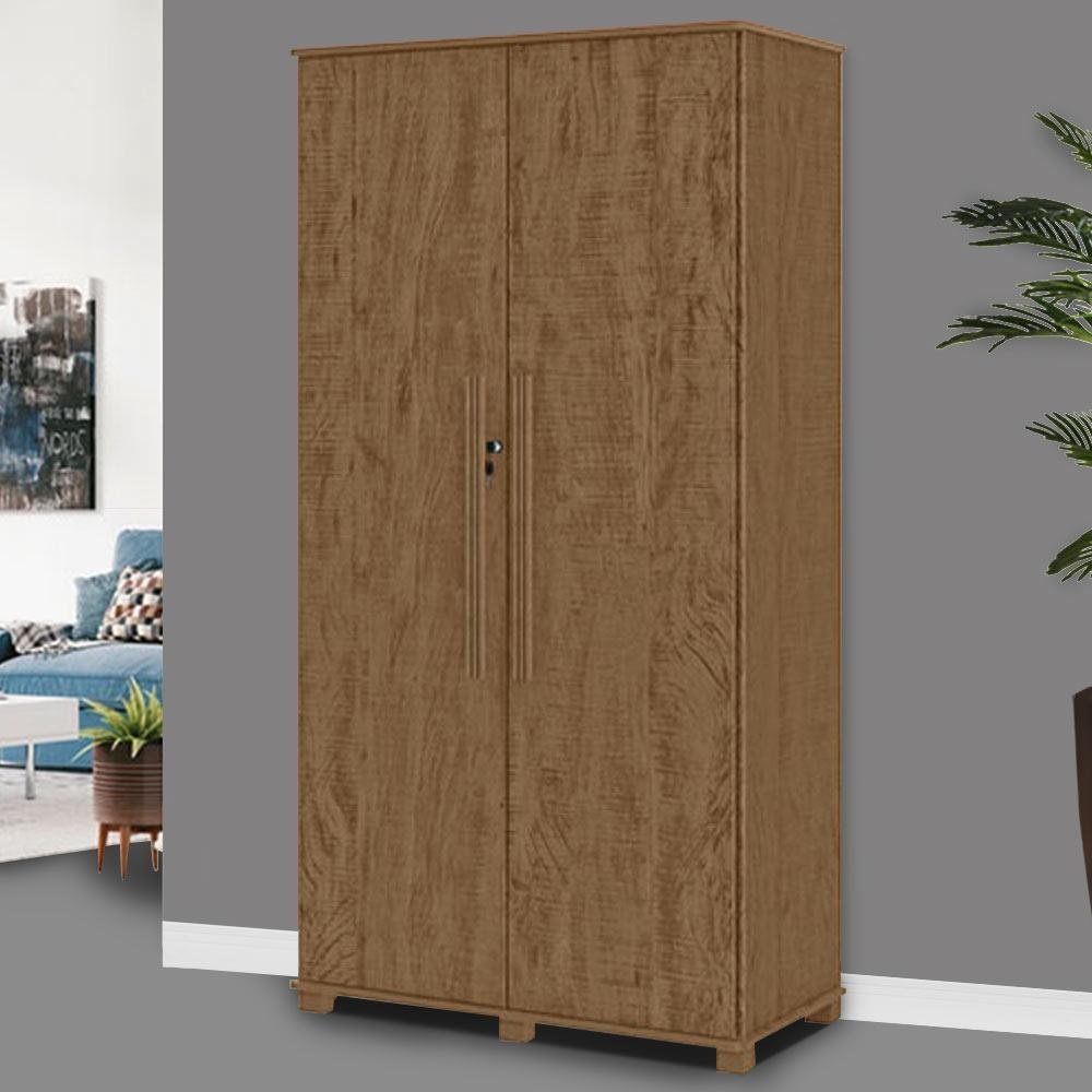 Armário Multiuso 2 Portas em MDF Castanho Fênix | MadeiraMadeira