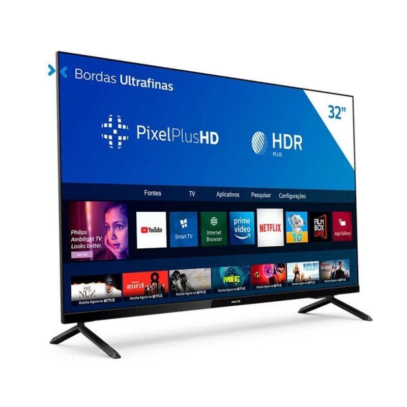 Smart Tv Led Hd 32 Philips, 3 Hdmi, 2 Usb, Wi-fi - 32phg6825/78 ...