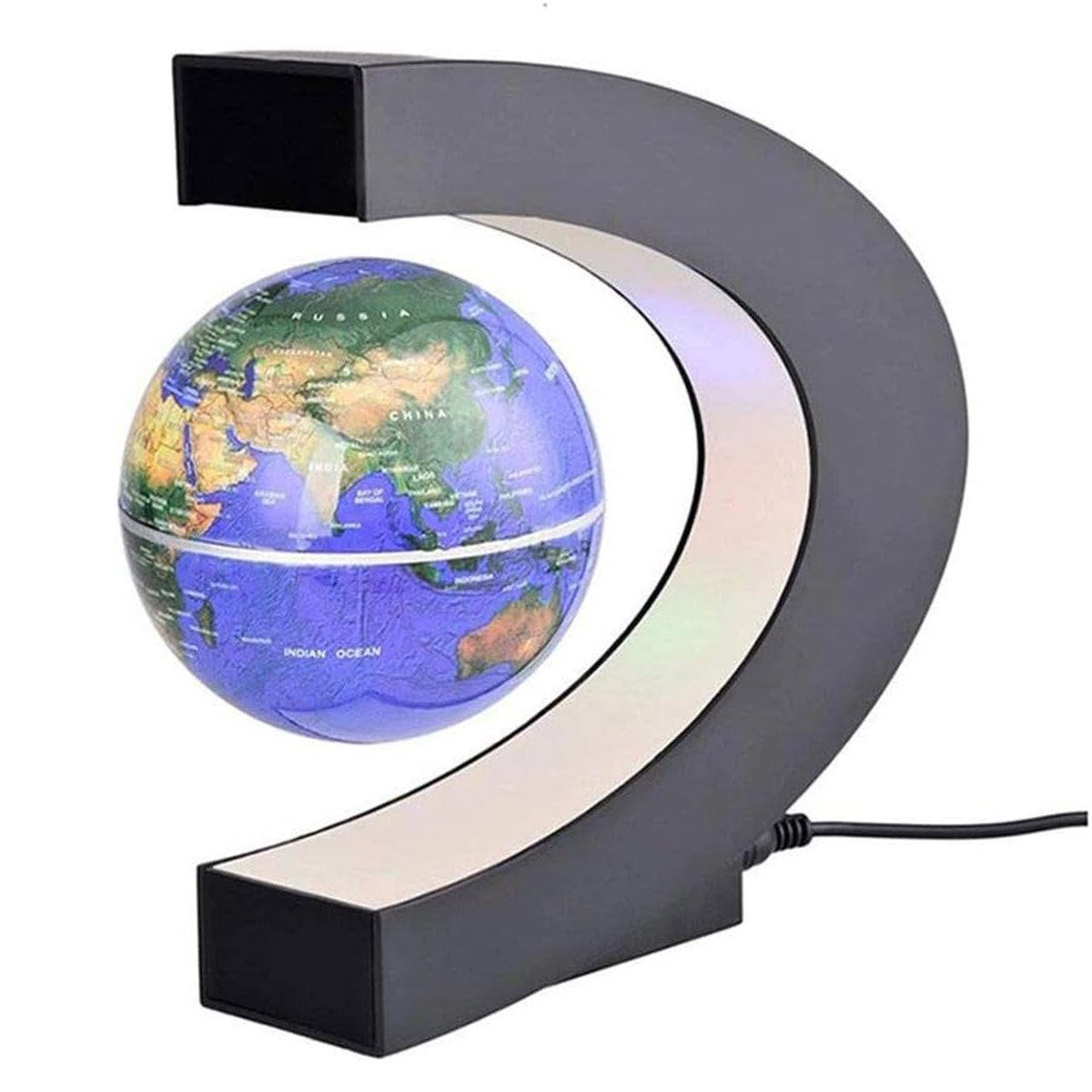 Globo Terrestre Luminaria Gravidade Zero Luz Led Iluminaçao Planeta ...