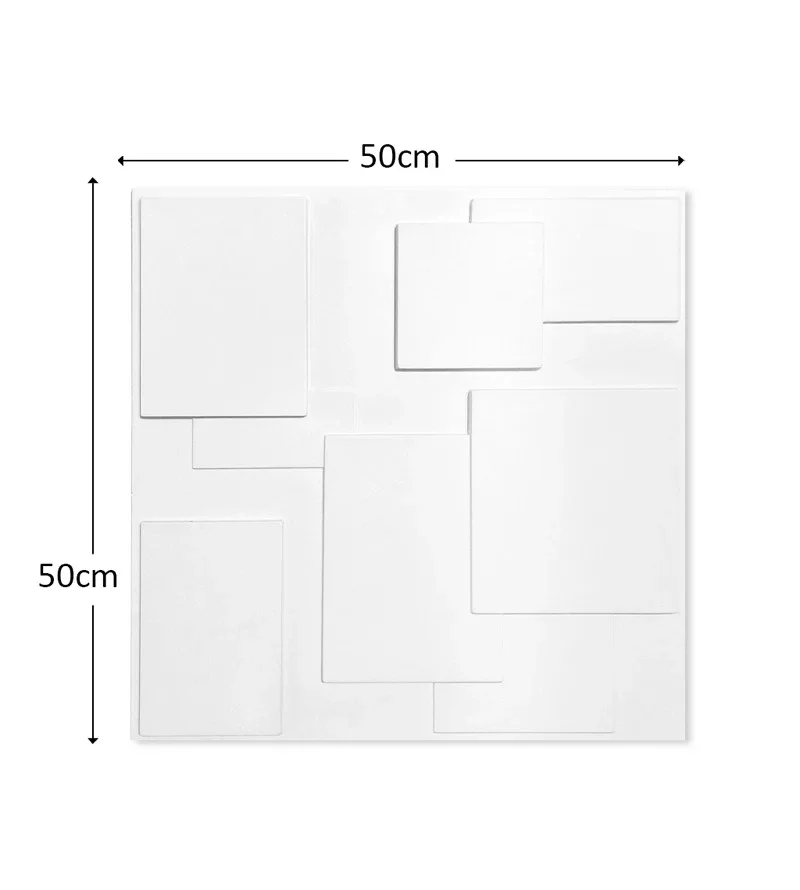 Placa Pianel PVC Plaza 3d Revestimento de Parede Decorativa 50cm ...