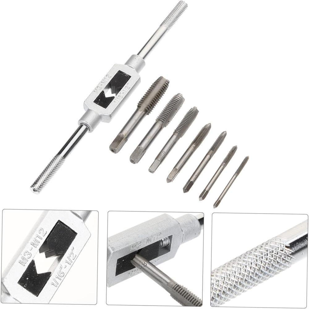 Kit Jogo Tarraxa e Cossinete Ferramenta Completa 8 Peças Ressistente ...