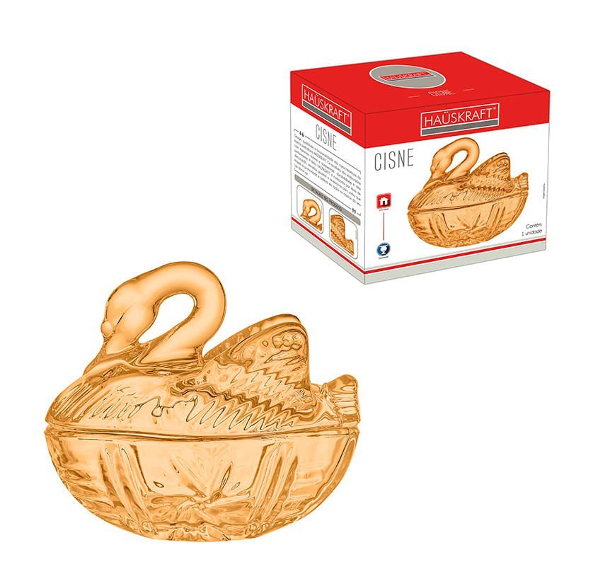 Potiche Decorativo Cisne Ambar Hauskraft | MadeiraMadeira