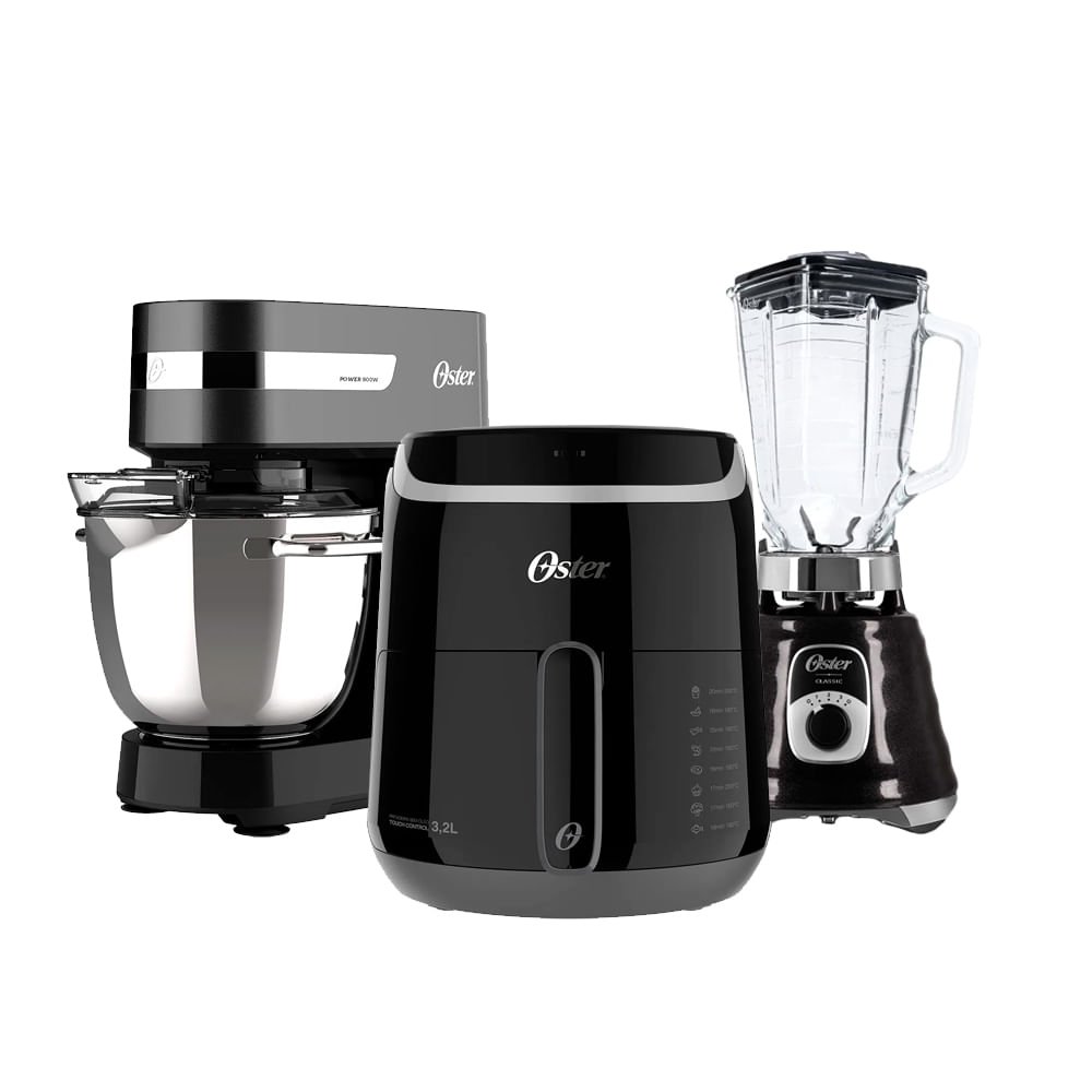 Kit Cozinha Black Inox Oster IV - 127V | MadeiraMadeira