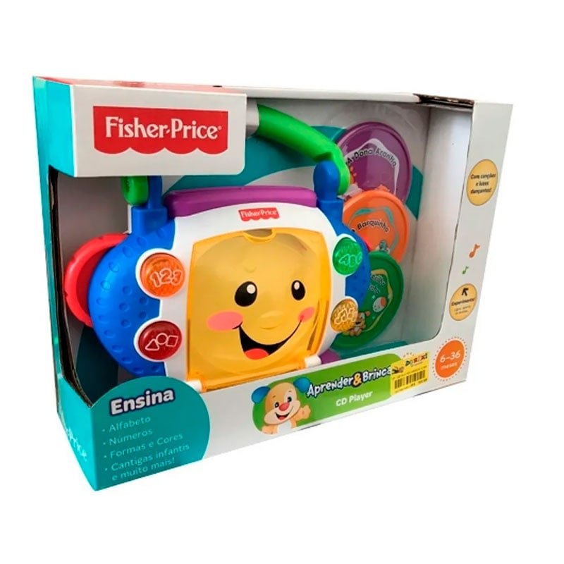 Brinquedo Fisher Price CD Player Aprender e Brincar - P5314 ...