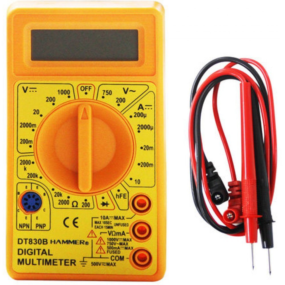 MULTIMETRO DIGITAL BRASFORT DT830 AM | MadeiraMadeira