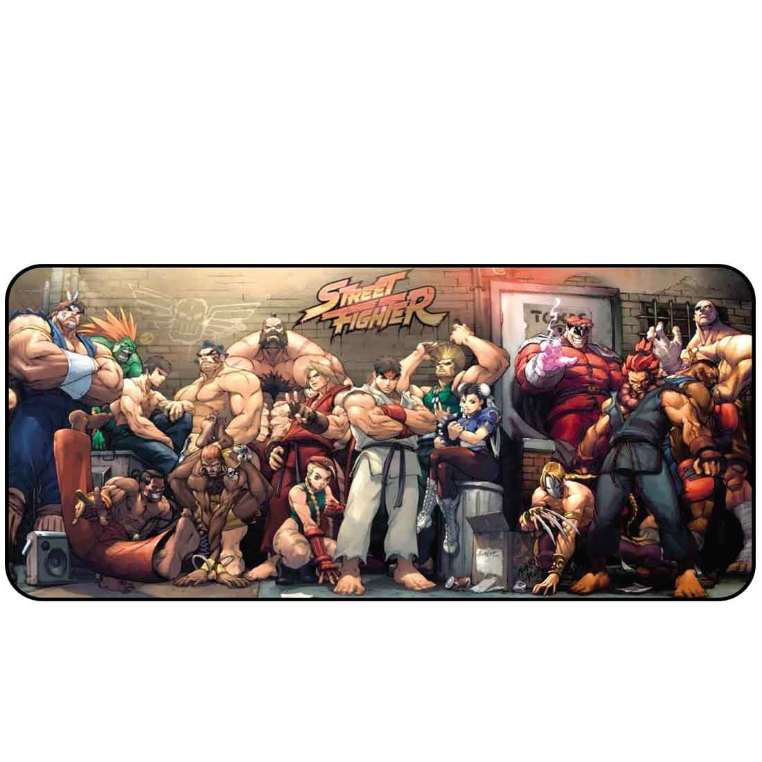 Mouse Pad Grande Game Street Fighter II - 80cm x 40cm | MadeiraMadeira