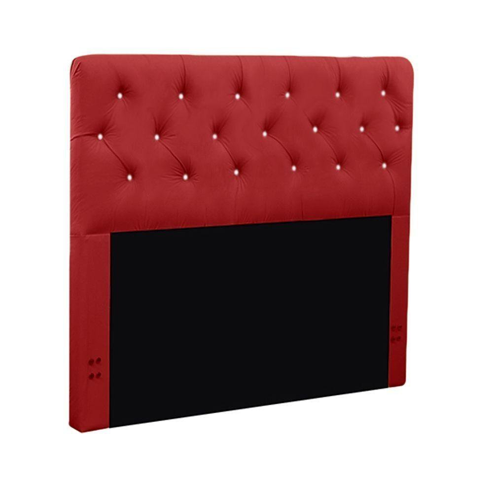 Cabeceira Dominic Corino Vermelho Com Strass 1,60 - Dominic Decor ...