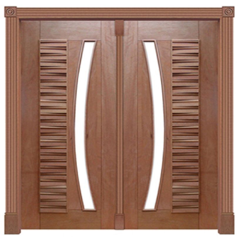 Portal Pivotante Madeira Maciça Cedro Arana Madri Para Vidro 315 ...