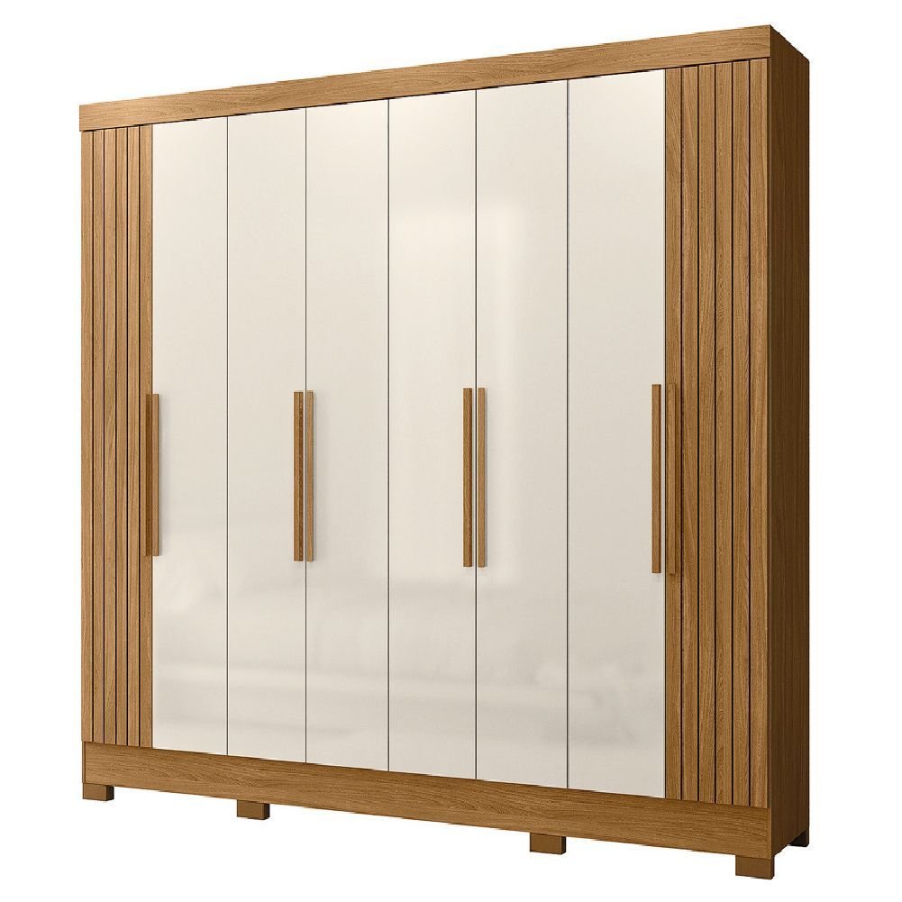 Guarda Roupas Casal Ripado 8 Portas 4 Gavetas Diamante Moval ...