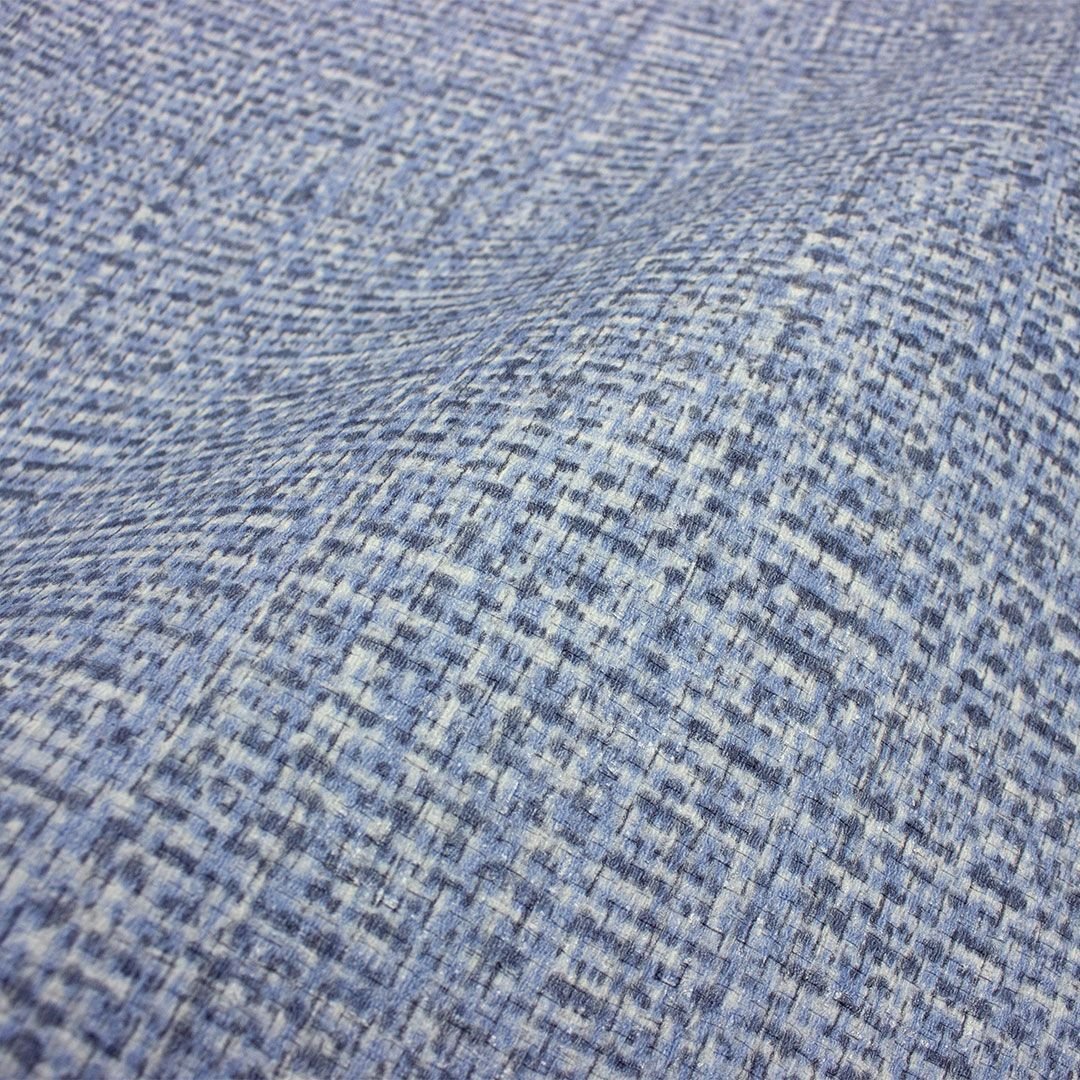 Papel de Parede Tramas Azul Vinilico Lavável+ Cola para Aplicação 3032 ...