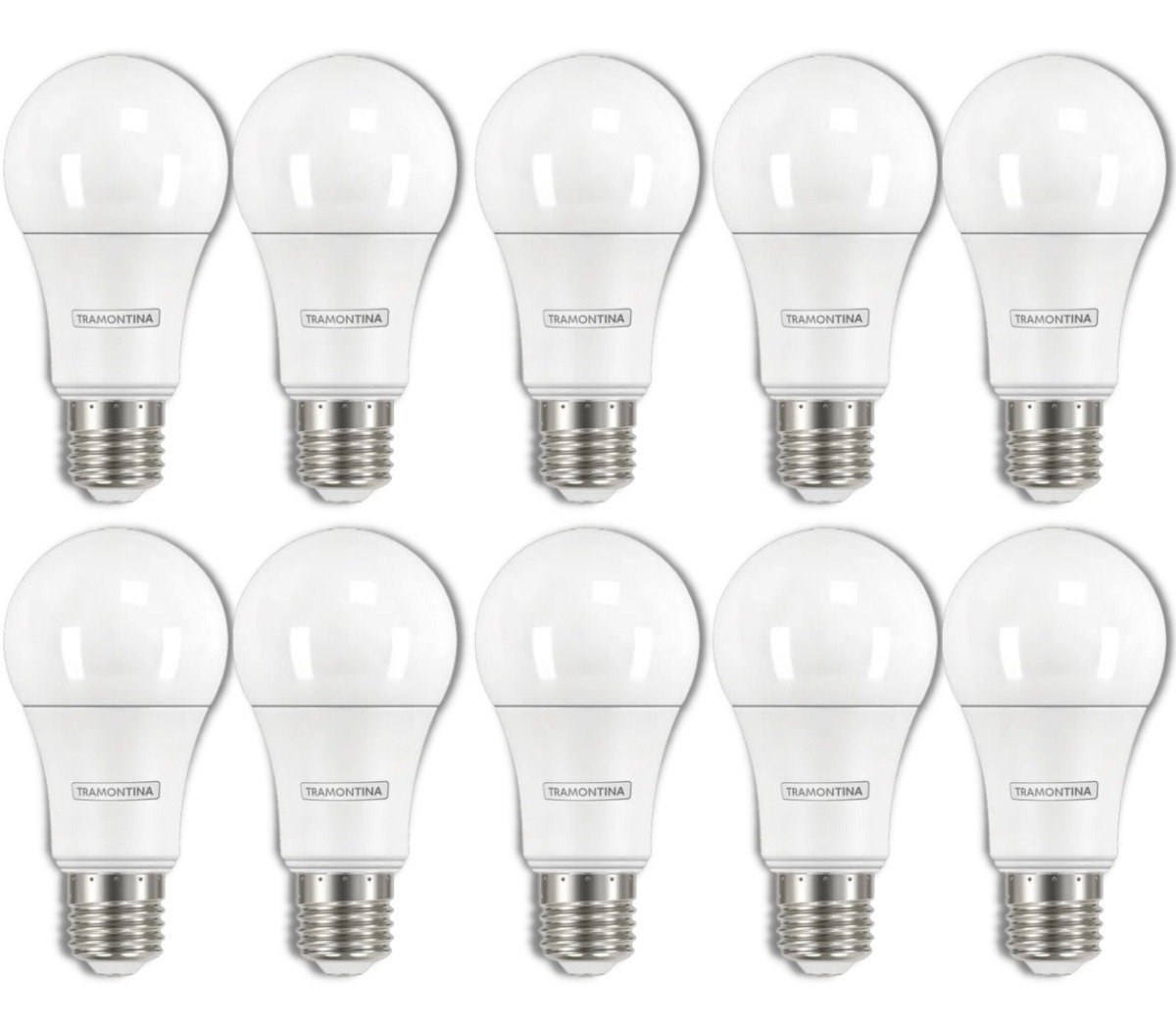 Kit 10 Lâmpada Led 9w Bulbo E27 6500k Branco Frio Tramontina | MadeiraMadeira